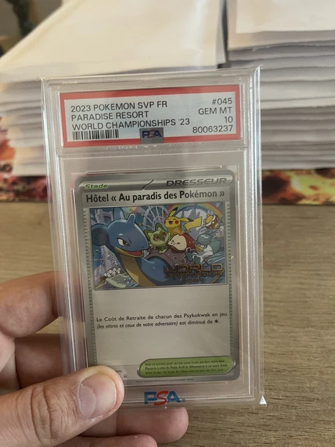 CARTE POKÉMON HÔTEL « Au Paradis Des Pokémon » / Promo SVP 045 / Worlds 2023 FR EUR 251,00 ...